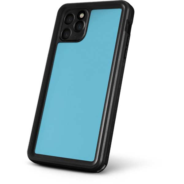 Sky High Blue Solid Apple iPhone Waterproof Case – Skinit