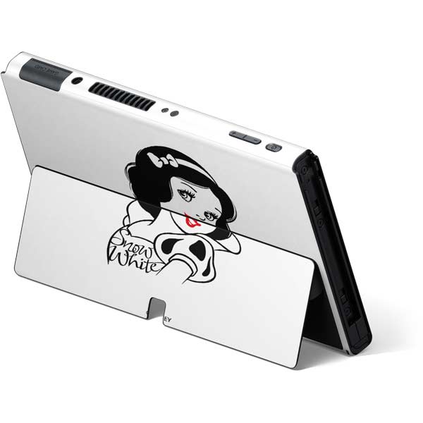 Snow White Black and White Nintendo Switch OLED (2021) Bundle Skin | Skinit