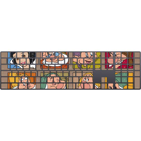 Snow White Character Portraits Magic Keyboard with Numeric Keypad Skin ...