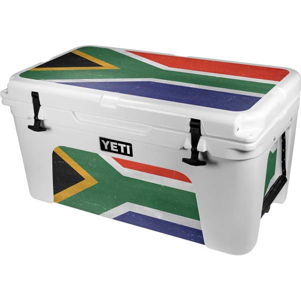 South Africa Flag Distressed YETI Tundra 65 Hard Cooler Skin | Skinit