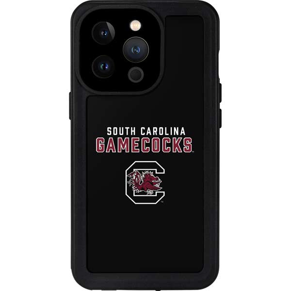 iPhone 14 Pro South Carolina Gamecocks Black Waterproof Case | Skinit