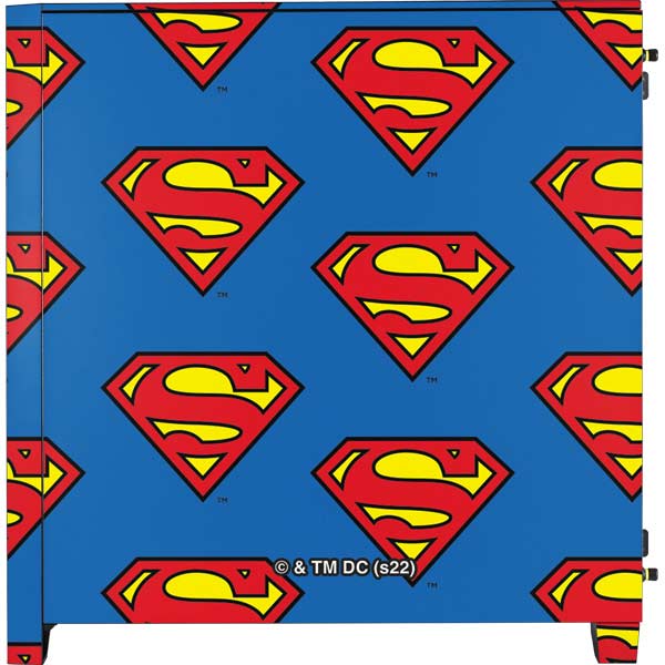 Superman Logo Pattern Corsair 4000D Tempered Glass Mid-Tower ATX Case ...
