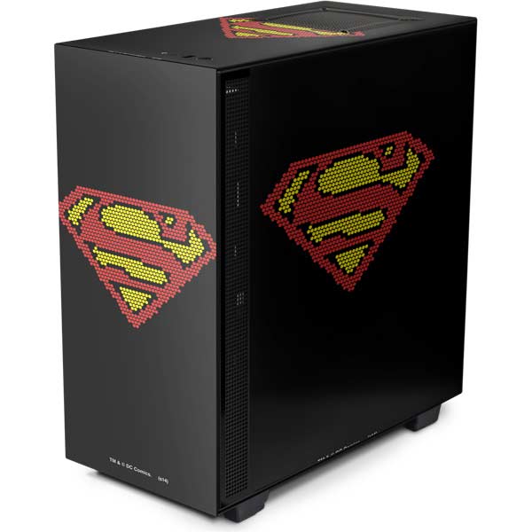 Superman Logo Pixels NZXT H510 Compact ATX Mid-Tower Case Skin – Skinit