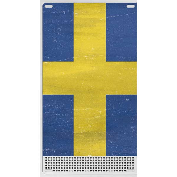 Xbox Series S Skins | Sweden Flag Distressed Design | Skinit