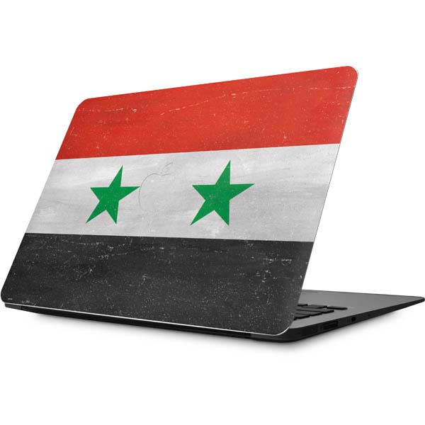 Syria Flag Distressed MacBook Skin | Skinit