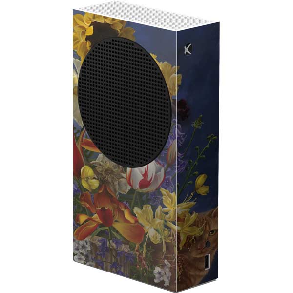 Tabby Cat with Flowers by Nene Thomas Xbox Series S Console Skin – Skinit