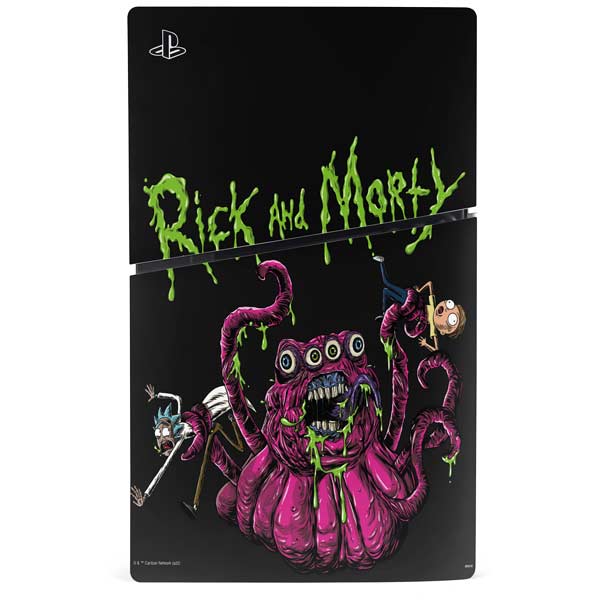 Adult Swim Rick and Morty Tentacle Attack Skin for PS5 Slim Disk ...