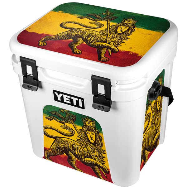The Lion of Judah Rasta Flag YETI Roadie 24 Hard Cooler Skin | Skinit