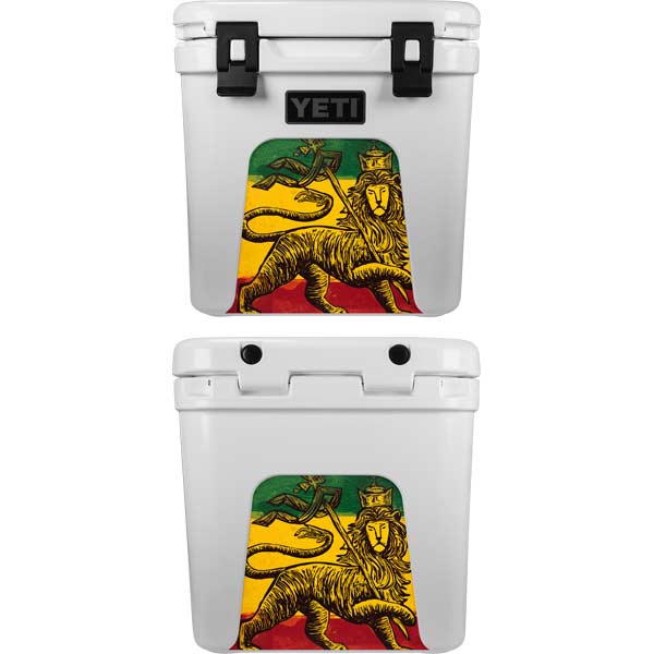 The Lion of Judah Rasta Flag YETI Roadie 24 Hard Cooler Skin | Skinit