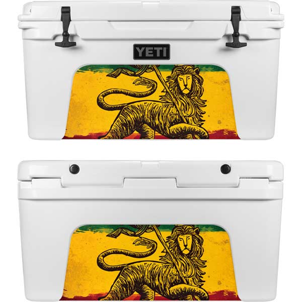 The Lion of Judah Rasta Flag YETI Tundra 75 Hard Cooler Skin | Skinit