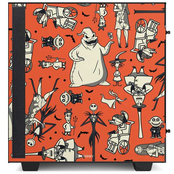 The Nightmare Before Christmas Pattern NZXT H510 Compact ATX Mid-Tower Case Skin – Skinit