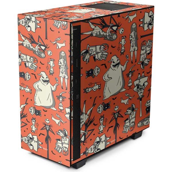 The Nightmare Before Christmas Pattern NZXT H510 Compact ATX Mid-Tower Case Skin – Skinit