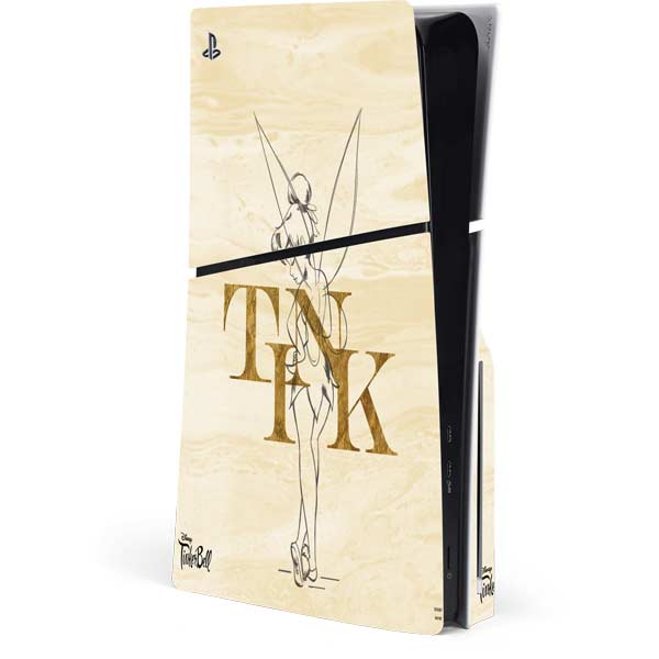 Disney Tinker Bell Tink Magic Pencil Art Skin for PS5 Slim Disk Console ...