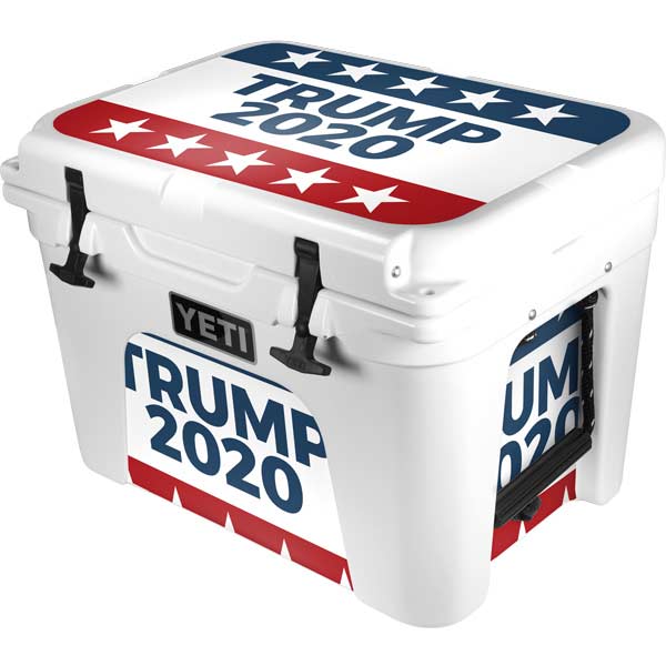 Trump 2020 Red White and Blue YETI Tundra 35 Hard Cooler Skin | Skinit