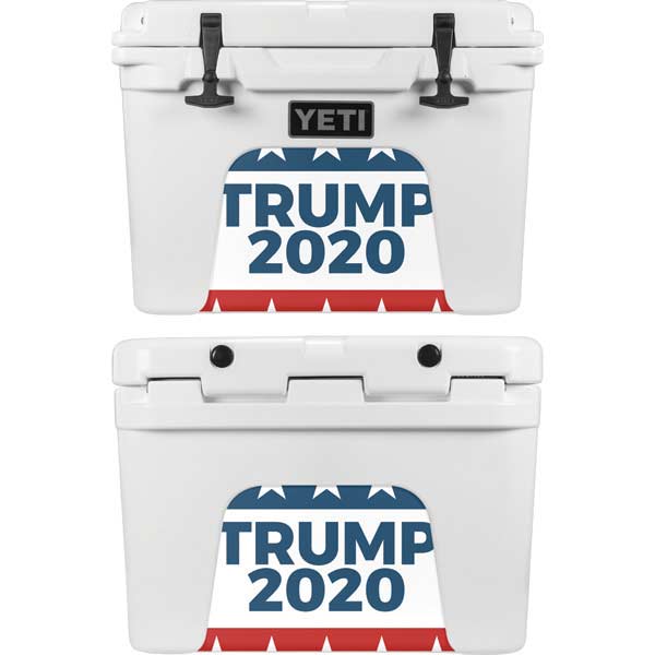 Trump 2020 Red White and Blue YETI Tundra 35 Hard Cooler Skin | Skinit
