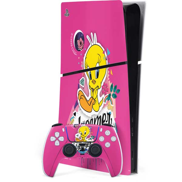 Looney Tunes Tweety Bird Dreamer PS5 Slim Digital Edition Console ...
