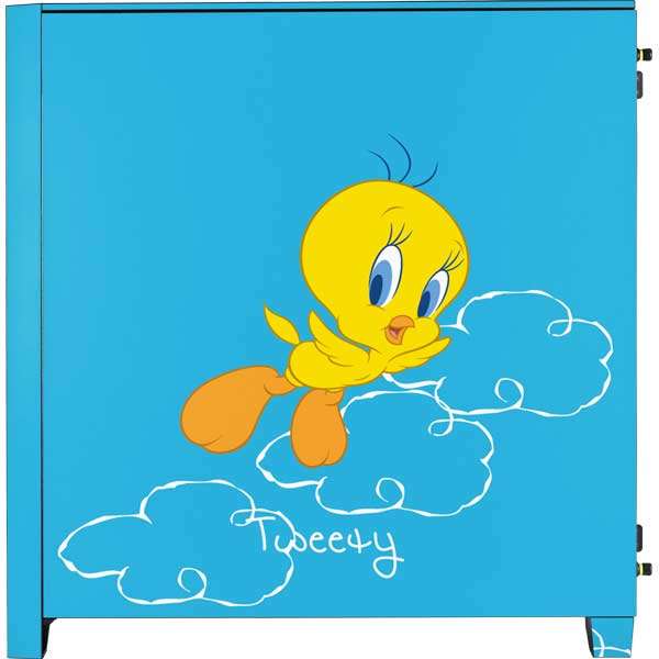 Tweety Bird Flying Corsair 4000D Tempered Glass Mid-Tower ATX Case Skin ...