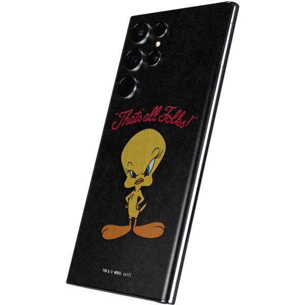 Tweety Bird Thats All Folks Galaxy S22 Ultra Skin | Skinit Phone Decals