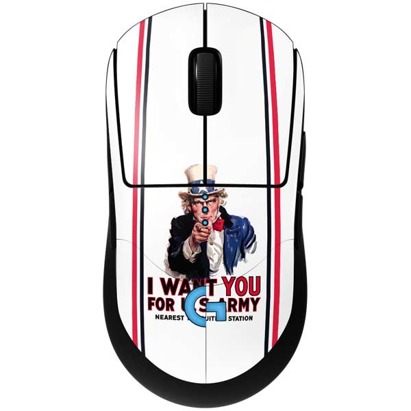 Uncle Sam Vintage War Poster G Pro Wireless Gaming Mouse Skin – Skinit