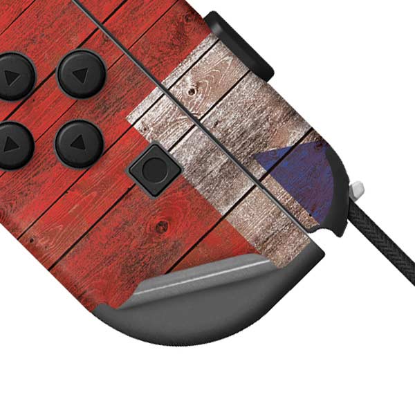 United Kingdom Flag Dark Wood Nintendo Switch Skin – Skinit