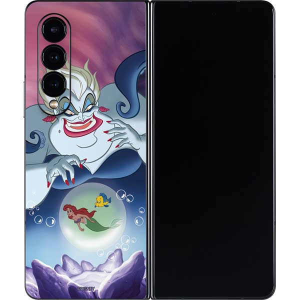 Ursula Ariel and Flounder Galaxy Z Fold4 5G Skin | Decals | Skinit
