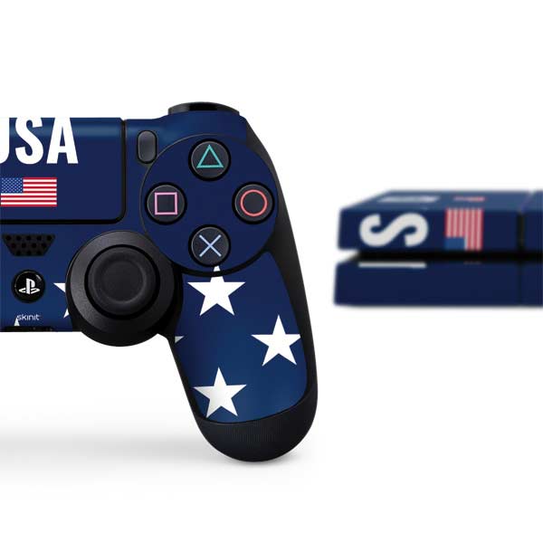 USA Flag Stars Sony PlayStation Skin – Skinit