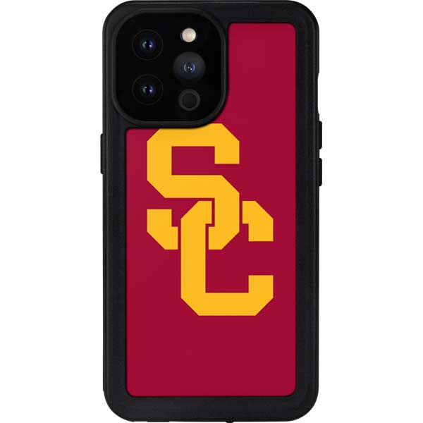 USC Red Logo iPhone 14 Pro Max Waterproof Case | Skinit