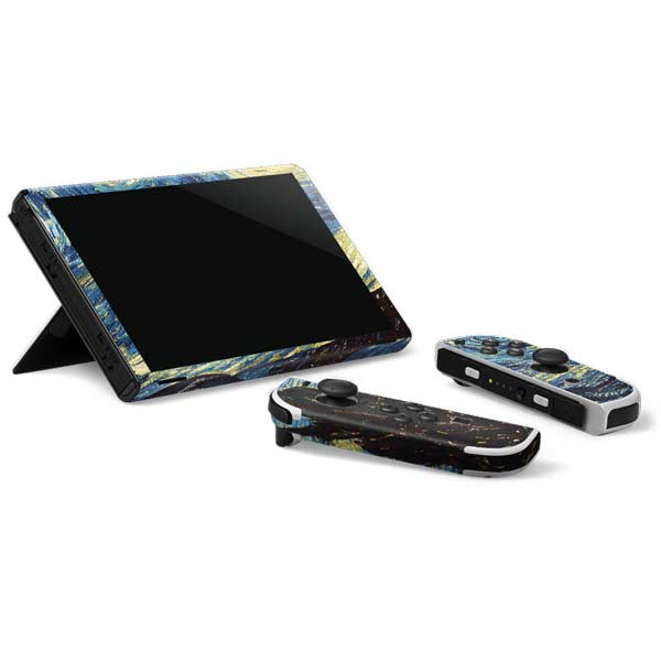 van Gogh - The Starry Night Nintendo Switch OLED (2021) Bundle Skin ...