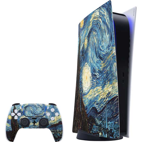 van Gogh - The Starry Night PS5 Digital Edition Console & Controller ...