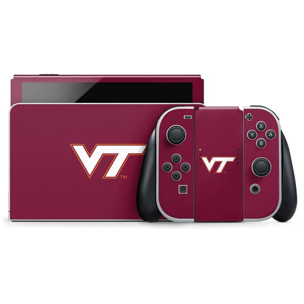 Virginia Tech Maroon Nintendo Switch OLED (2021) Bundle Skin | Skinit