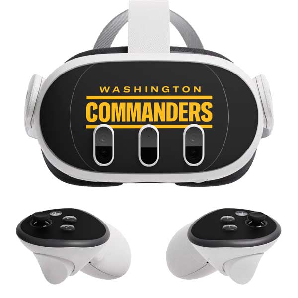 Washington Commanders Black Background Meta Quest 3 Skin | Decals ...