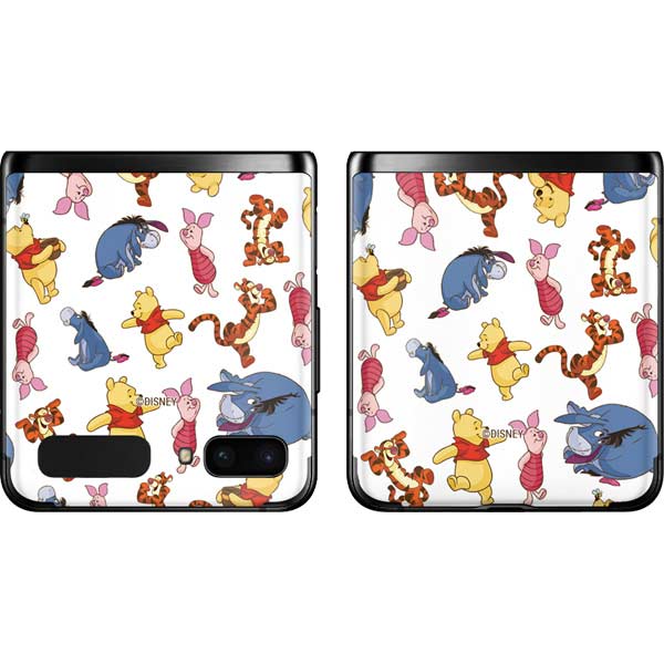Disney Winnie the Pooh Character Pattern Galaxy Z Flip Skin – Skinit