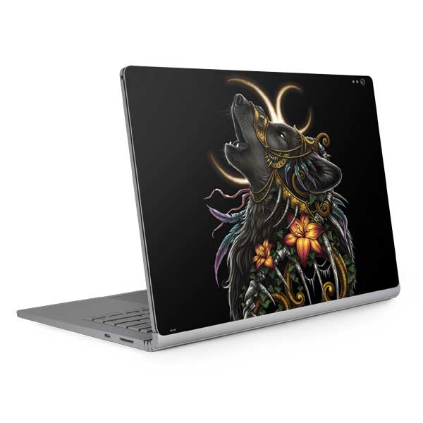 Wolf Howling by Sarah Richter Microsoft Surface Book Skin | Art – Skinit