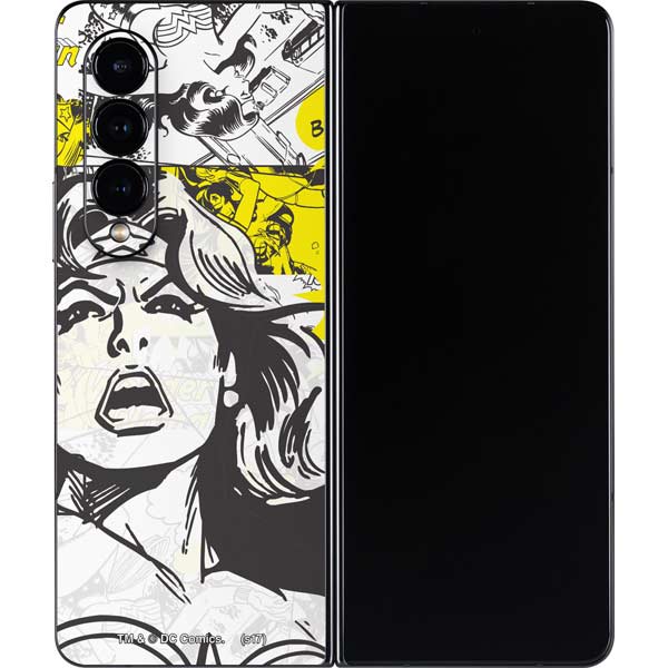 Wonder Woman Vintage Comic Galaxy Z Fold4 5G Skin | Decals | Skinit