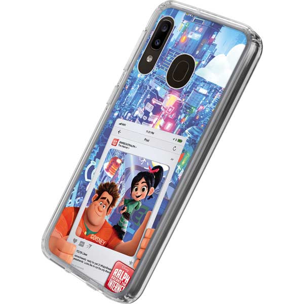 Disney Wreck-it Ralph and Vanellope Instagram Pose Galaxy A20 Clear Ca ...