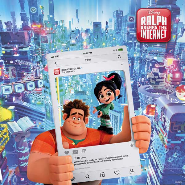 Disney Wreck-it Ralph and Vanellope Instagram Pose PS4 Pro Console Ski ...