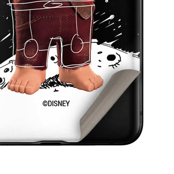 Disney Wreck-it Ralph And Vanellope Space Sketch Galaxy Z Flip Skin ...