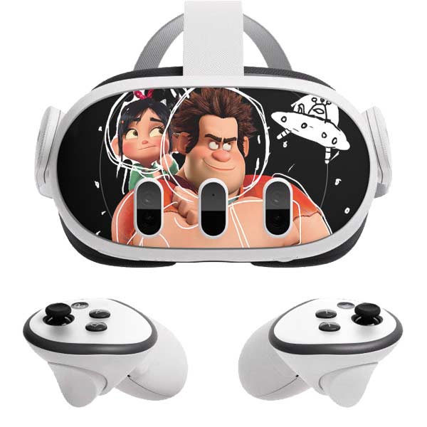 Wreck-it Ralph And Vanellope Space Sketch Meta Quest 3 Skin | Decals ...