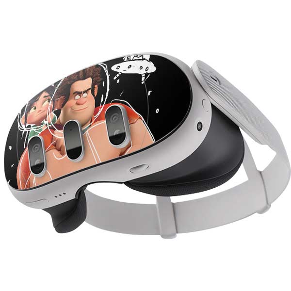 Wreck-it Ralph And Vanellope Space Sketch Meta Quest 3 Skin | Decals ...